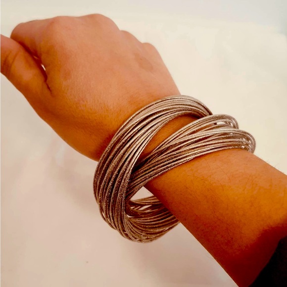 Jewelry | Stackable Metal Bangles Thin Bangle Bracelets Stack 9s80s | Poshmark